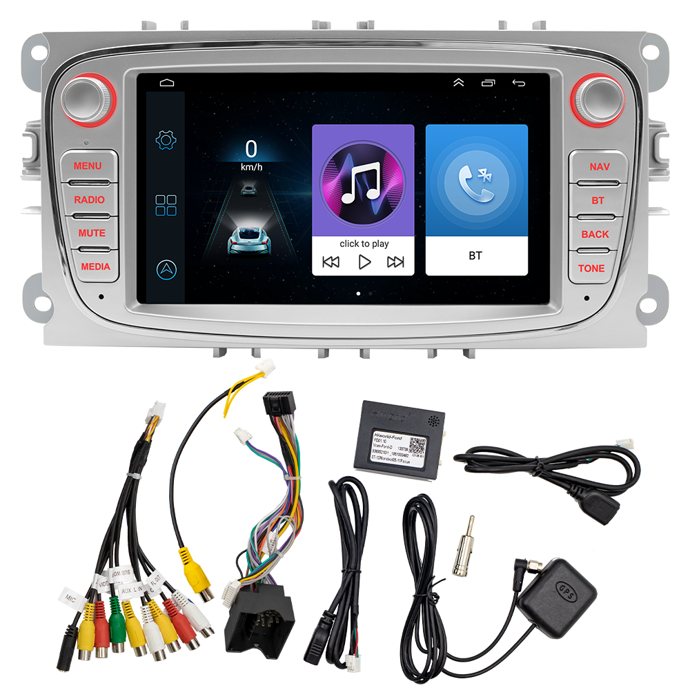 Haed Unit With Carplay Car Stereo For Ford Focus Android 13 Car Multim ...
