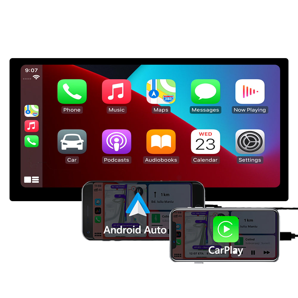Double Din car radio android car stereo With Wireless Carplay And Andr ...